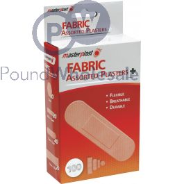 Wholesale Masterplast Assorted Fabric Plasters 100pk | Pound Wholesale