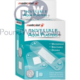 Wholesale Masterplast Invisible Aqua Plasters Assorted 24 Pack | Pound ...