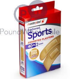 Wholesale Masterplast Sport Plasters Assorted 40 Pack | Pound Wholesale