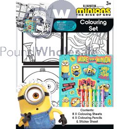 Wholesale Minions Movie Colouring Set | Pound Wholesale