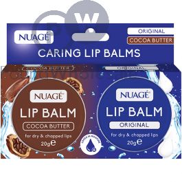 Wholesale Nuage Original & Cocoa Butter Caring Lip Balms 20g 2 Pack ...