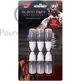 Wholesale Murder Motel Mini Blood Drop Bottles 6pk | Pound Wholesale
