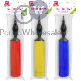 Wholesale Jaunty Partyware Balloon Pump Assorted Colours | Pound Wholesale