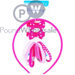Wholesale Buttercup Hair Accessories Set 12pc | Pound Wholesale