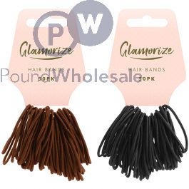 Wholesale Glamorize Hair Bands 50 Assorted Colours | Pound Wholesale
