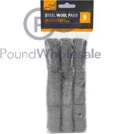 Wholesale Handy Home Steel Wool Pads 9 Pack | Pound Wholesale