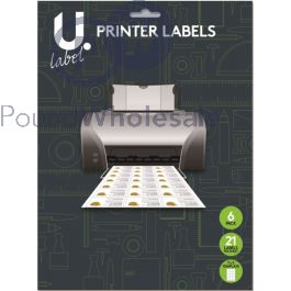 Wholesale U. Printer Labels 7 X 3cm 126 Pack | Pound Wholesale