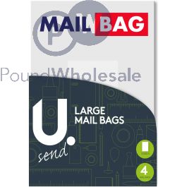 Wholesale Large Mail Bags Pack Of 4 32 X 44cm | Pound Wholesale