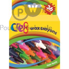 Wholesale Cre8 Wax Crayons Assorted Colours 36pk | Pound Wholesale