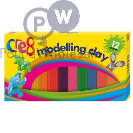 Wholesale Cre8 Assorted Colour Modelling Clay Set 12 Pack | Pound Wholesale