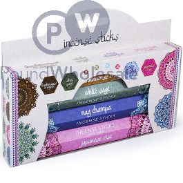 Wholesale Pan Aroma Assorted Incense Sticks 4 Pack | Pound Wholesale