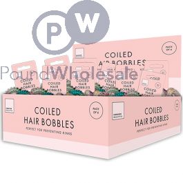 Wholesale Forever Beautiful Multicoloured Coiled Hair Bobbles 6 Pack ...