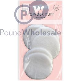 Wholesale Forever Beautiful Lightweight Powder Puffs 5 Pack | Pound ...