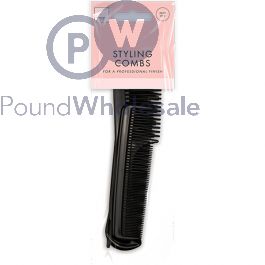 Wholesale Forever Beautiful Assorted Black Styling Combs 4 Pack | Pound ...