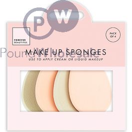 Wholesale Forever Beautiful Makeup Sponges 4 Pack | Pound Wholesale