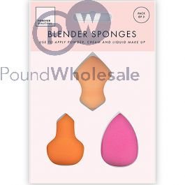 Wholesale Forever Beautiful Assorted Makeup Blender Sponges 3 Pack ...