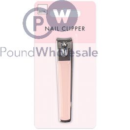 Wholesale Forever Beautiful Pink Nail Clipper 8.5cm X 2cm | Pound Wholesale