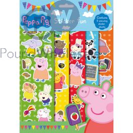 Wholesale Peppa Pig Sticker Fun Contains 5 Amazing Sticker Sheets ...