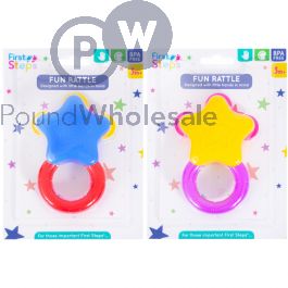 Wholesale First Steps Fun Star Rattle Toy Assorted | Pound Wholesale