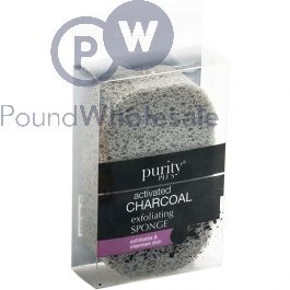 Wholesale Purity Plus Activated Charcoal Exfoliating Sponge | Pound ...