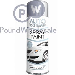 Wholesale Auto Extreme Automotive White Gloss Spray Paint 250ml | Pound ...