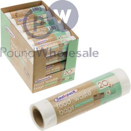 Wholesale Sealapack 5l Food Waste Bags 20 Pack Cdu | Pound Wholesale