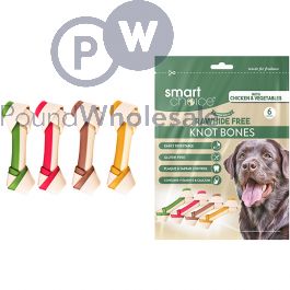 Wholesale Smart Choice Chicken Knot Bone Dog Treat 6 Pack | Pound Wholesale