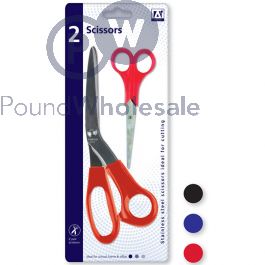 Wholesale Scissors 4" & 8" Assorted Colours 2-pack | Pound Wholesale
