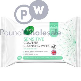 Wholesale Pure Sensitive Complete Cleansing Wipes 25 Pack | Pound Wholesale