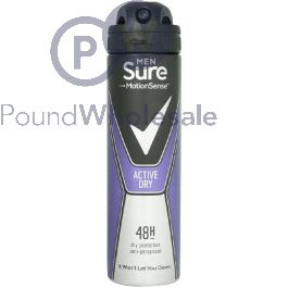 Wholesale Sure Men's Active Dry 48h Anti-perspirant Deodorant 150ml ...