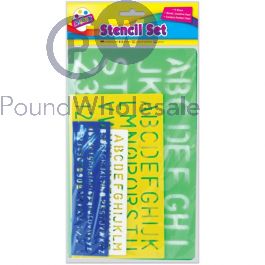 Wholesale Artbox Stencil Set Assorted Colours 4pc | Pound Wholesale