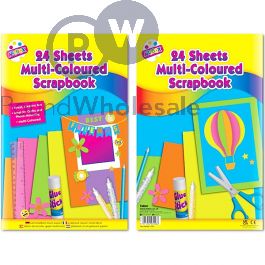 Wholesale Artbox Scrapbook Multi-coloured Paper 24 Sheets | Pound Wholesale