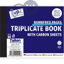 Wholesale Just Stationery Numbered Ruled Carbon Triplicate Book 50 ...