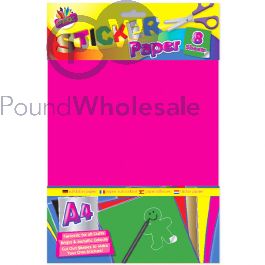 Wholesale Artbox A4 Assorted Colour Metallic Sticker Paper 8 Sheets ...