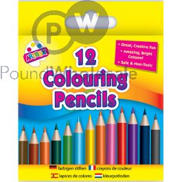 Wholesale Artbox Assorted Colour Half-sized Colouring Pencils 12 Pack ...
