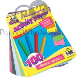 Wholesale Artbox A4 Multi-coloured Activity Paper 100 Pack | Pound ...