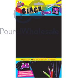 Wholesale Artbox A5 Black Craft Card 30 Sheets | Pound Wholesale