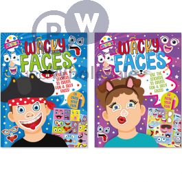 Wholesale Artbox Wacky Faces Sticker Book Assorted | Pound Wholesale