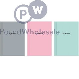 Wholesale Just Stationery A6 Pastel Hardback Ruled Notebook Assorted ...