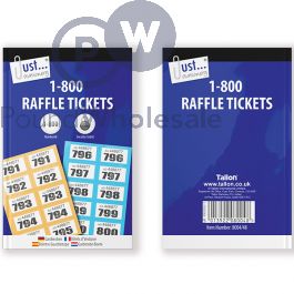 Wholesale Just Stationery 1-800 Numbered Raffle Ticket Booklet | Pound ...