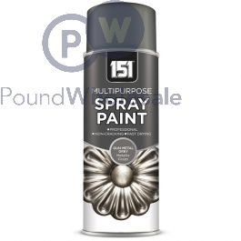 Wholesale 151 Multipurpose Gun Metal Grey Metallic Spray Paint 400ml ...