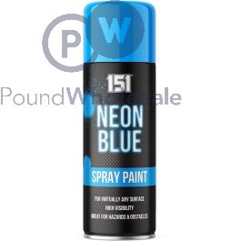 Wholesale 151 Neon Blue Spray Paint 400ml | Pound Wholesale