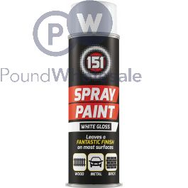 Wholesale 151 White Gloss Spray Paint 250ml | Pound Wholesale