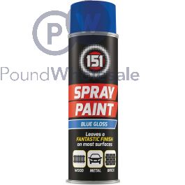 Wholesale 151 Blue Gloss Spray Paint 250ml | Pound Wholesale