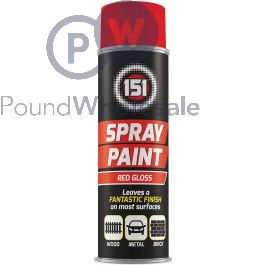 Wholesale 151 Red Gloss Spray Paint 250ml | Pound Wholesale