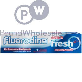 Wholesale Fluorodine Active Fresh Toothpaste 100ml | Pound Wholesale