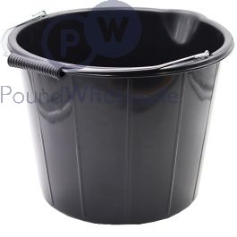 Wholesale Heavy Duty Black Builders Bucket 14l | Pound Wholesale