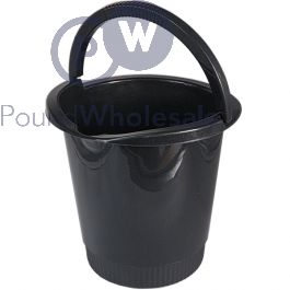 Wholesale Eco Round Bucket Graphite 10l | Pound Wholesale