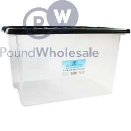 Wholesale Plastic Storage Box With Lid Maxi 30ltr | Pound Wholesale