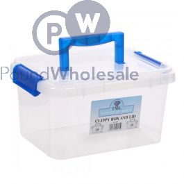 Wholesale Clippy Plastic Storage Box 3.5ltr Clear | Pound Wholesale